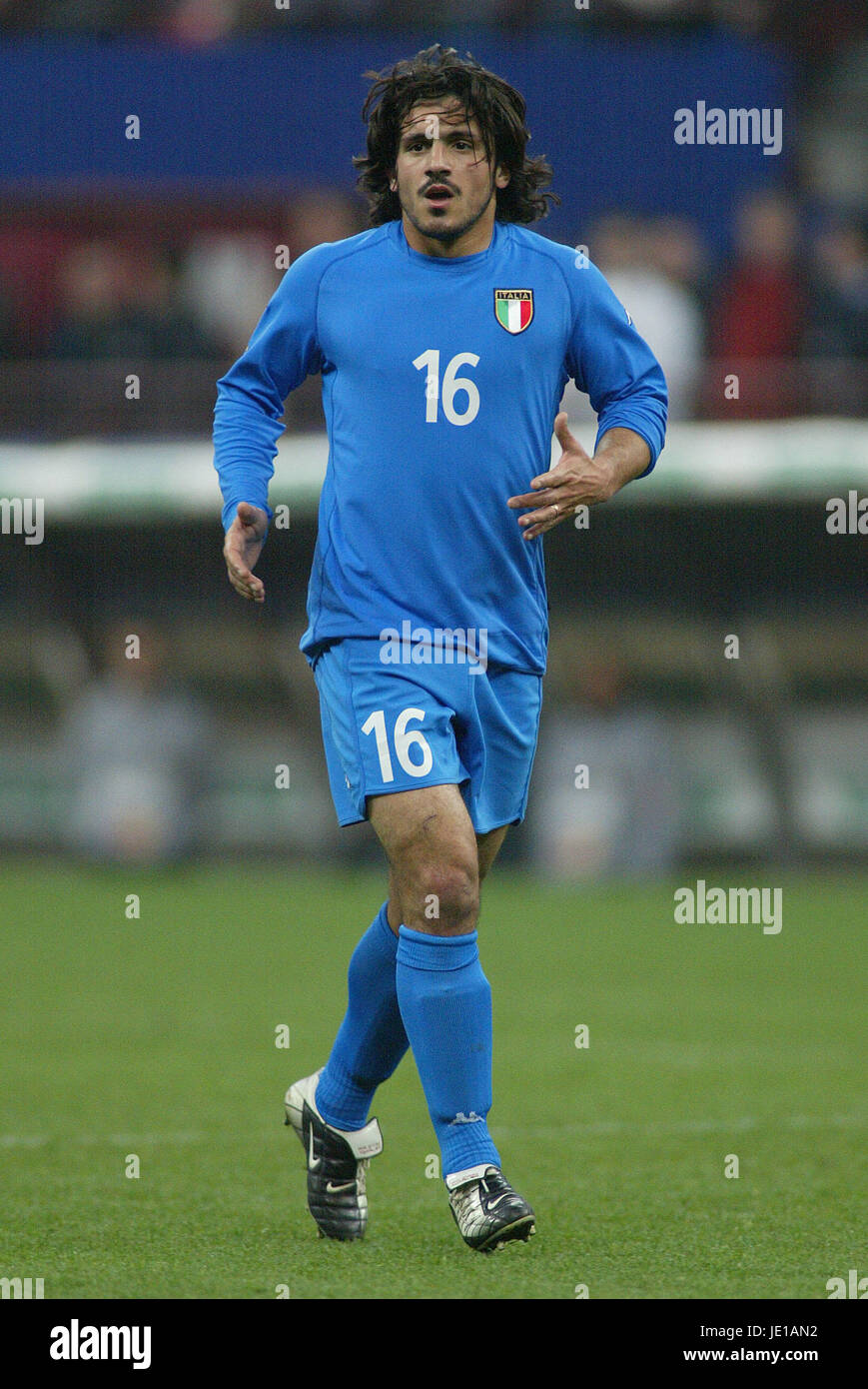 GENNARO GATTUSO ITALY MILAN MILAN ITALY 17 April 2002 Stock Photo - Alamy