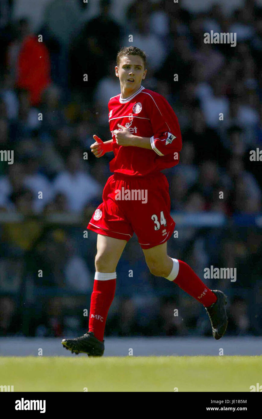 STEWART DOWNING MIDDLESBROUGH FC ELLAND ROAD LEEDS 11 May 2002 Stock ...