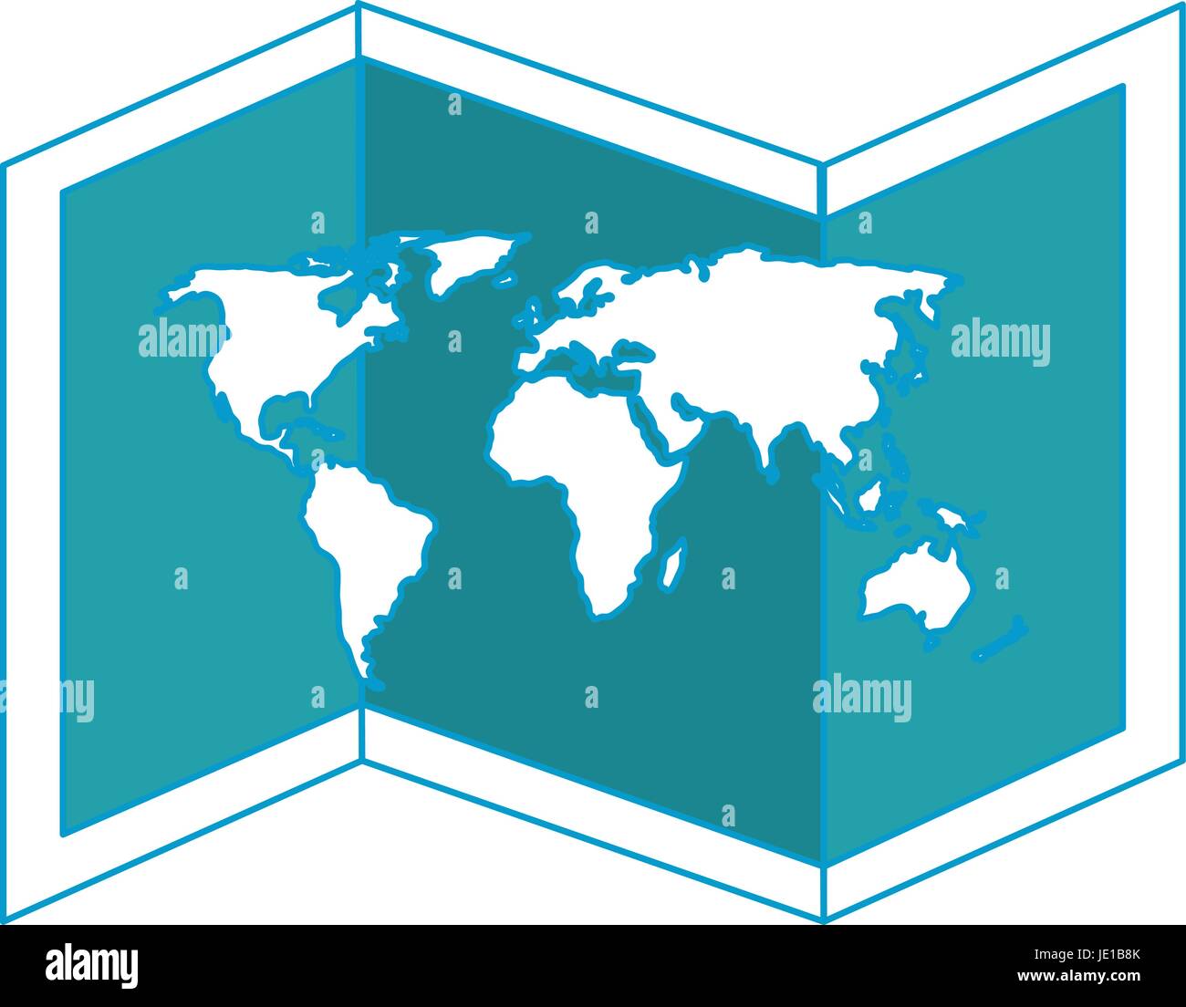 isolated world map icon vector graphic illustration Stock Vector Image ...