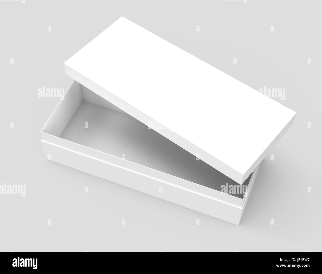 right tilt white 3d rendering blank open rectangular box with box ... right tilt white 3d rendering blank open rectangular box with box ...