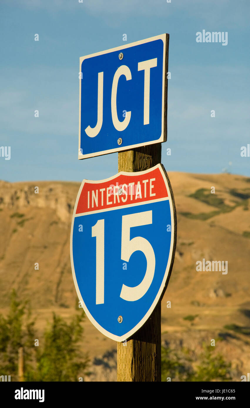 Interstate 15 road sign california hi-res stock photography and images ...