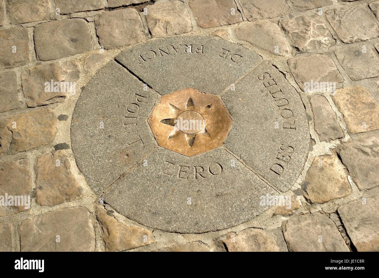 France paris zero point france hi-res stock photography and images - Alamy
