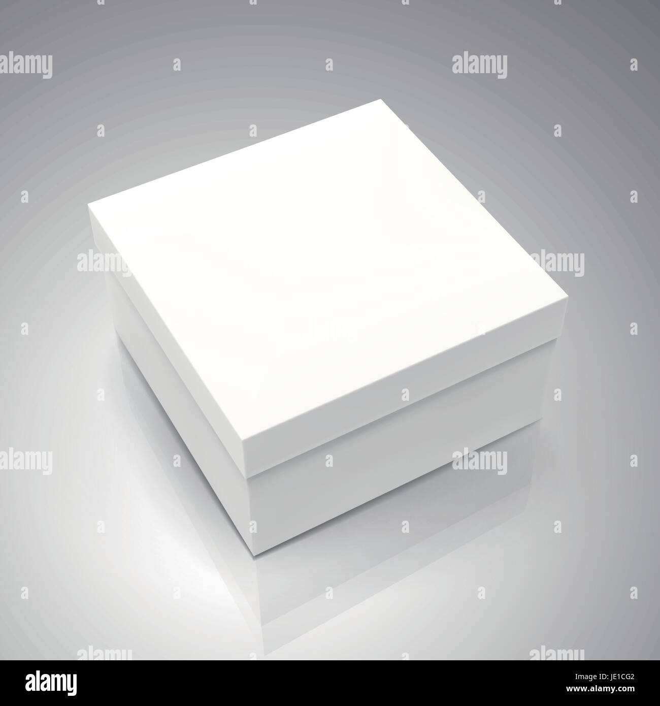 blank white spun paper box 3d illustration, can be used as design ...