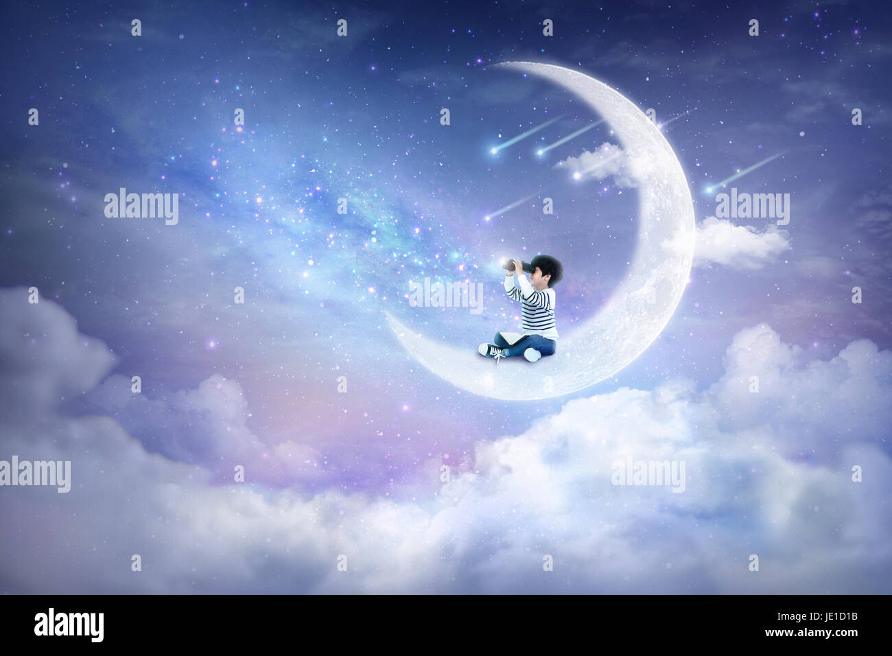 A dreaming child 002 Stock Photo - Alamy