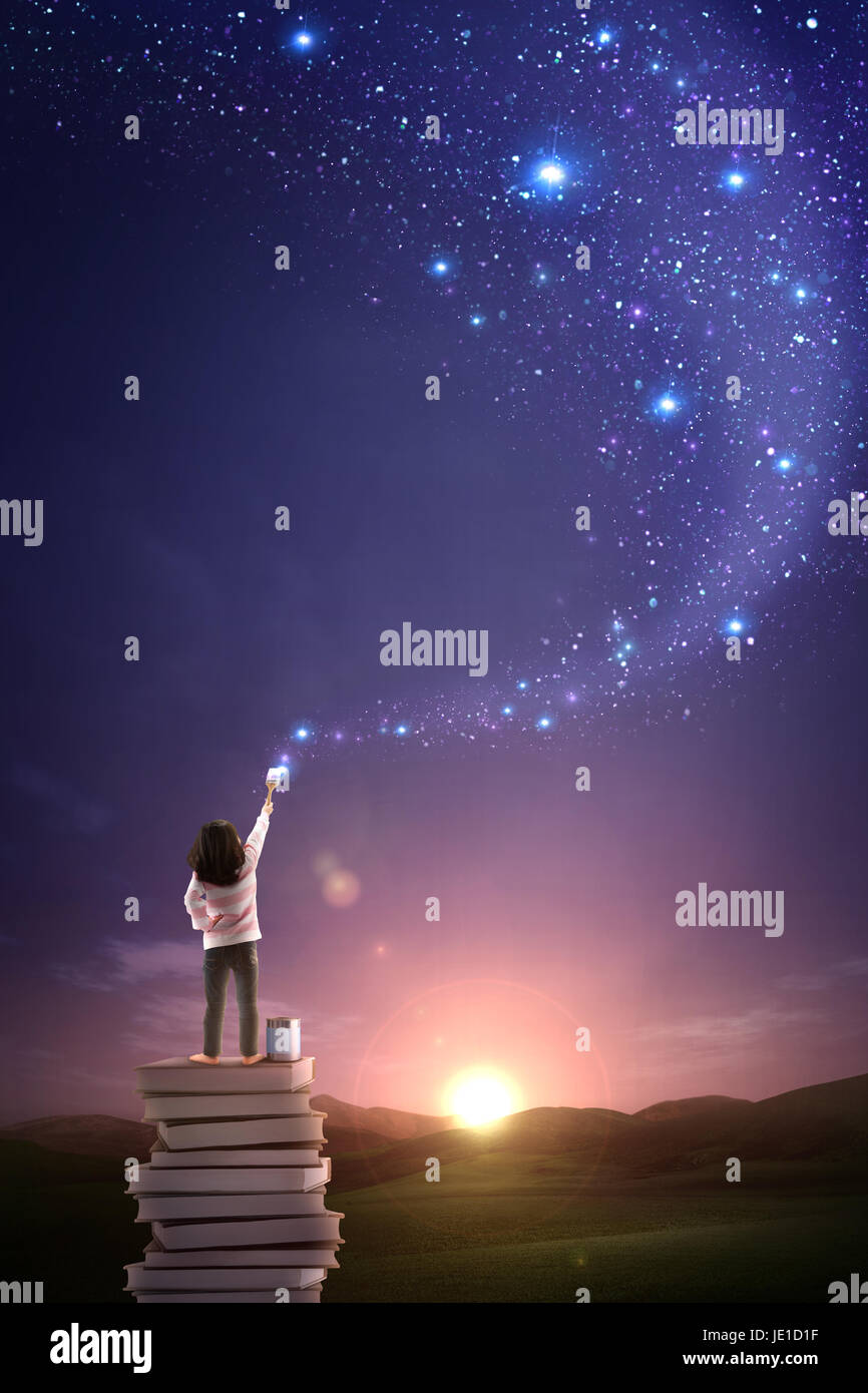 A dreaming child 004 Stock Photo - Alamy