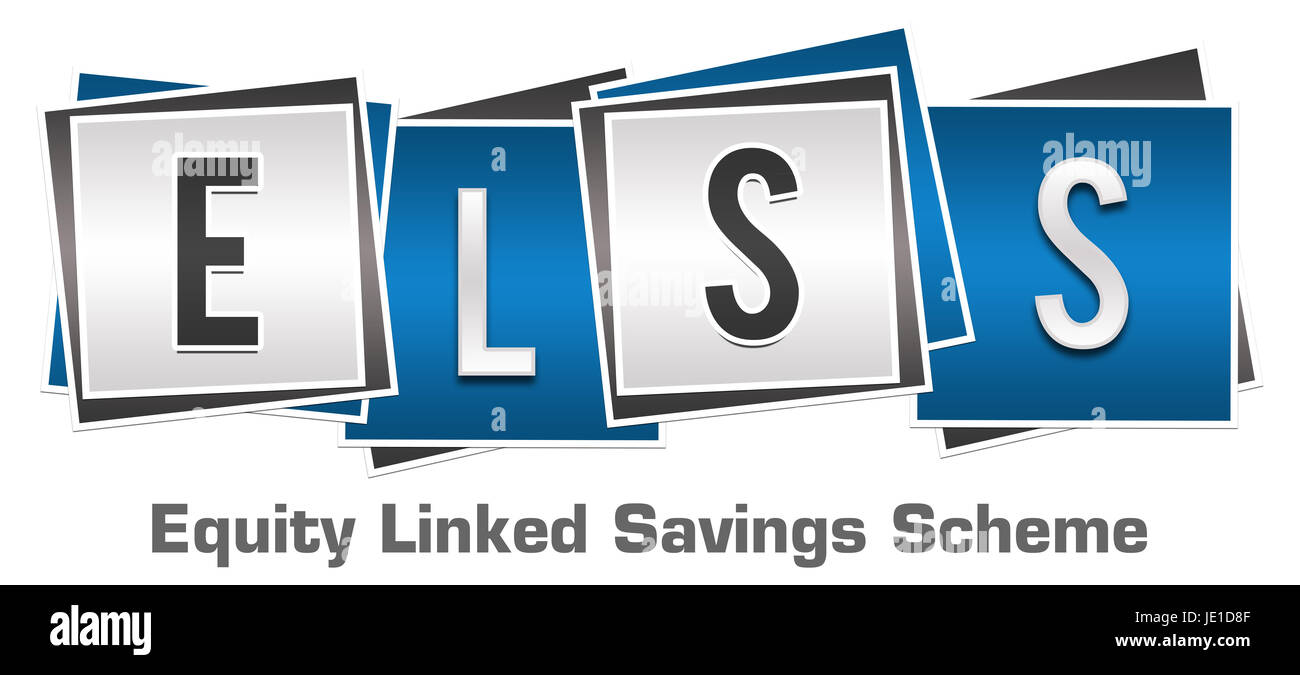 ELSS - Equity Linked Savings Scheme Blue Grey Blocks Stock Photo - Alamy