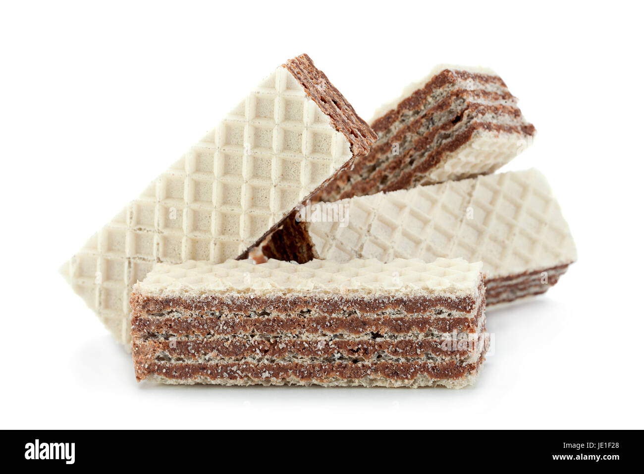 Mini wafers stick isolated on white background Stock Photo - Alamy