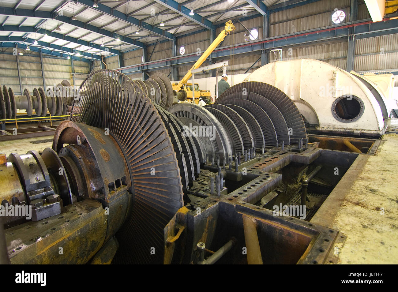Turbine rotor inspection of 110 MW electric power generator geotermal ...