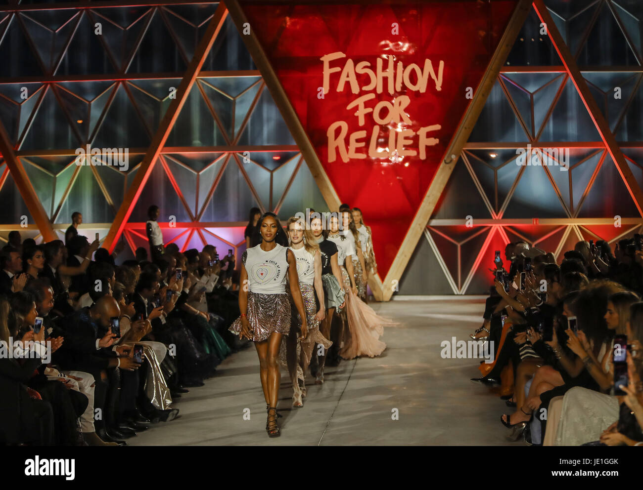 Fashion for Famine, catwalk, Hanger 16 Cannes-Mandelieu Airport ...