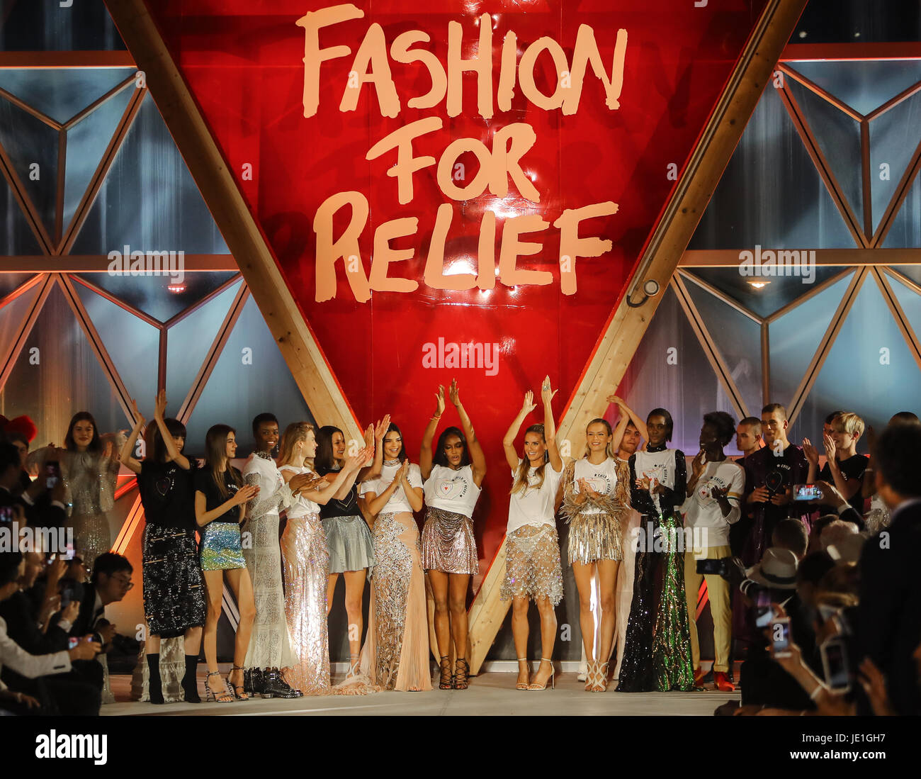 Fashion for Famine, catwalk, Hanger 16 Cannes-Mandelieu Airport ...