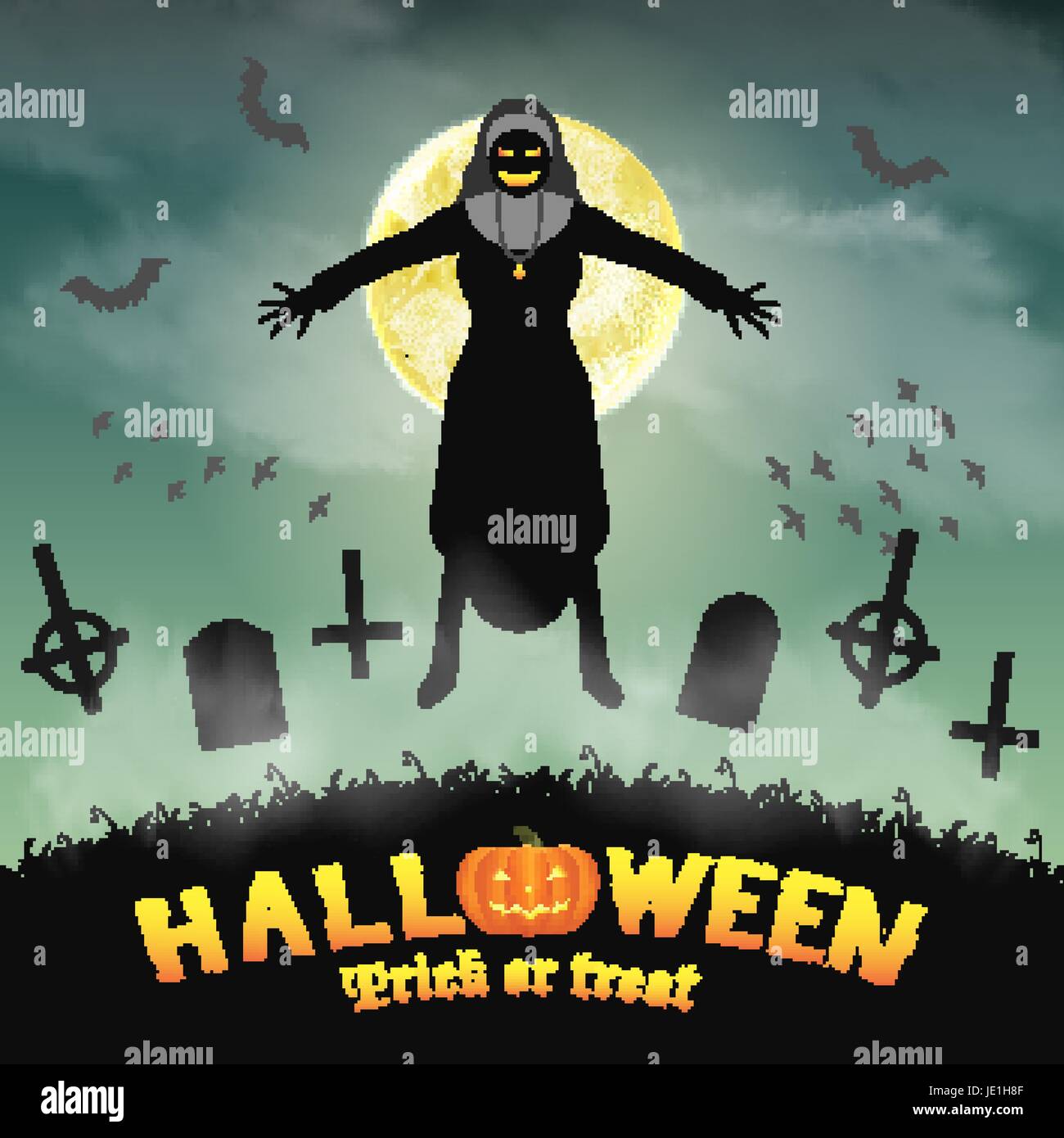 Young nun in Stock Vector Images - Alamy