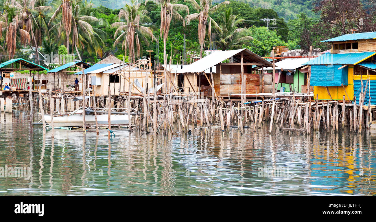 blur philippines house in the slum for poor people concept of poverty ...