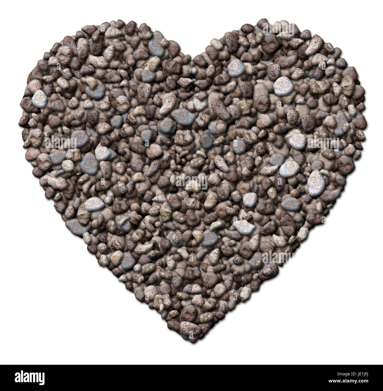 Pebbles in a heart shape hi-res stock photography and images - Alamy