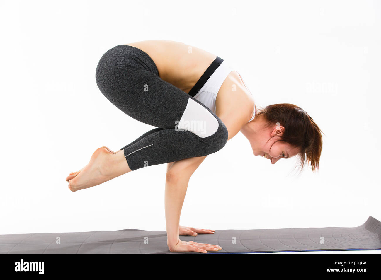 Young woman exercise yoga Stock Photo - Alamy