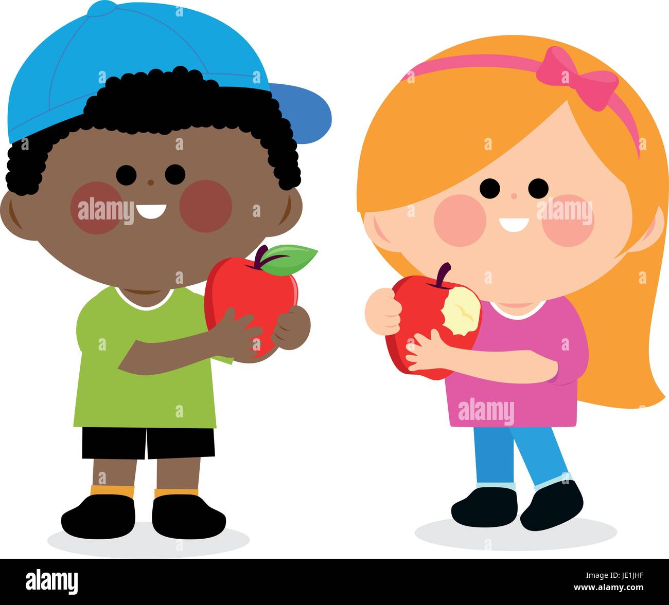 Healthy school lunch kids Stock Vector Images - Alamy
