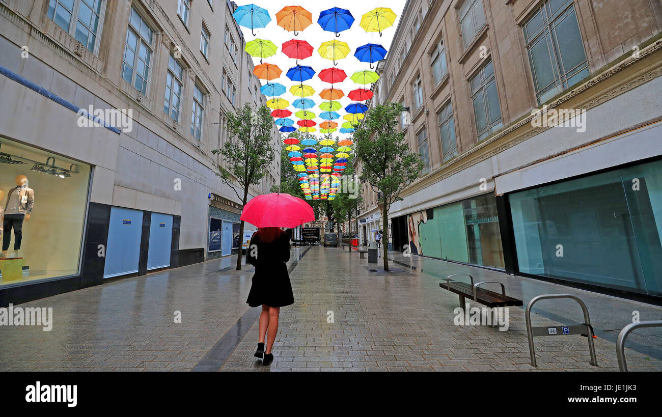 An art installation called the Umbrella Project, which sees 200 ...