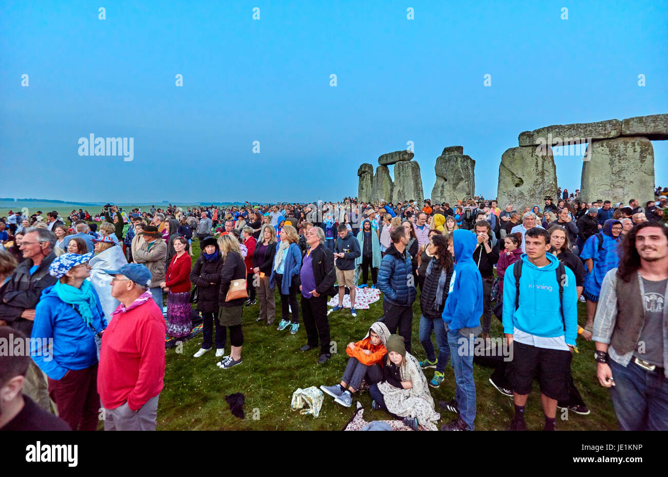 Stonehenge Summer Solstice Tour Sunrise 21st June 2059 Stock Photo - Alamy