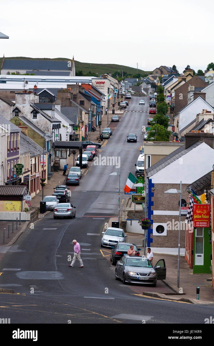 Main street in Dungloe, County Donegal, Ireland Stock Photo - Alamy