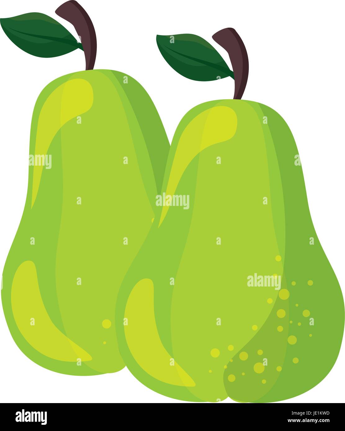 isolated sweet two pears icon vector illustration graphic design Stock ...