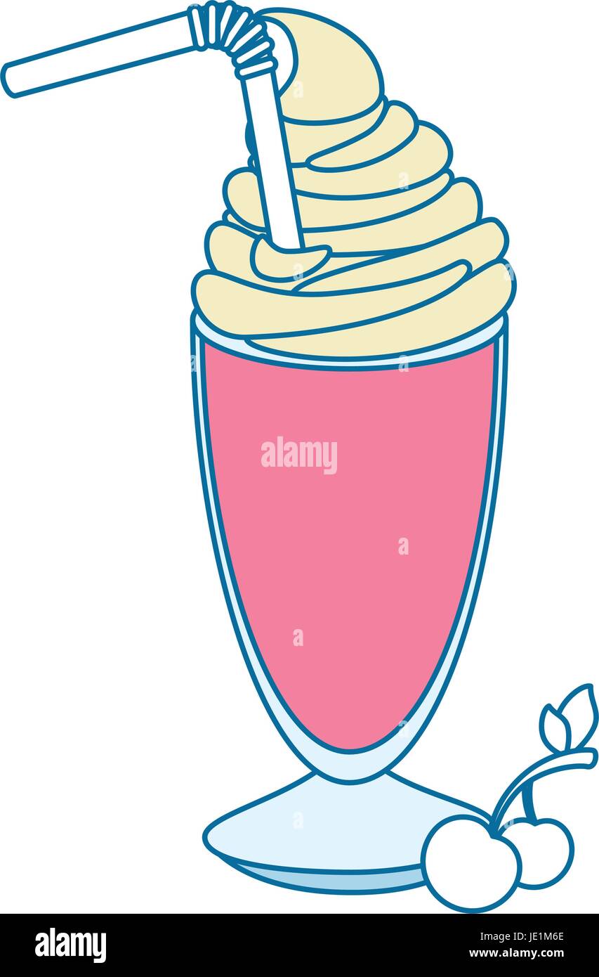 isolated milk shake icon vector illustration graphic design Stock ...