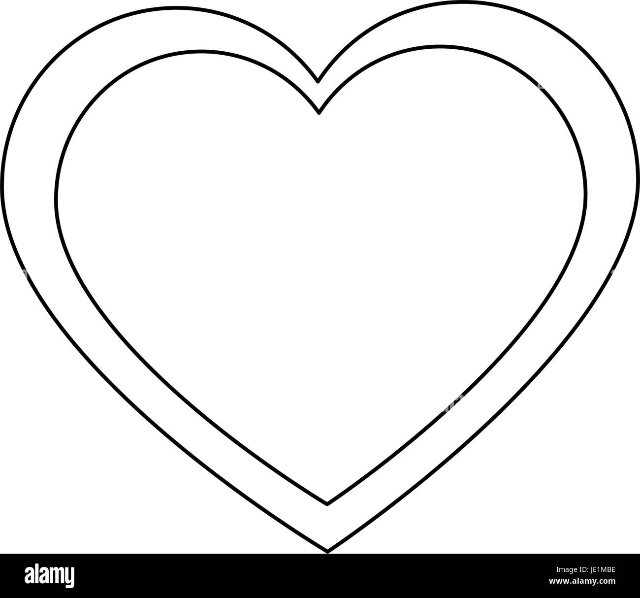 cute big heart icon vector illustration graphic design Stock Vector ...