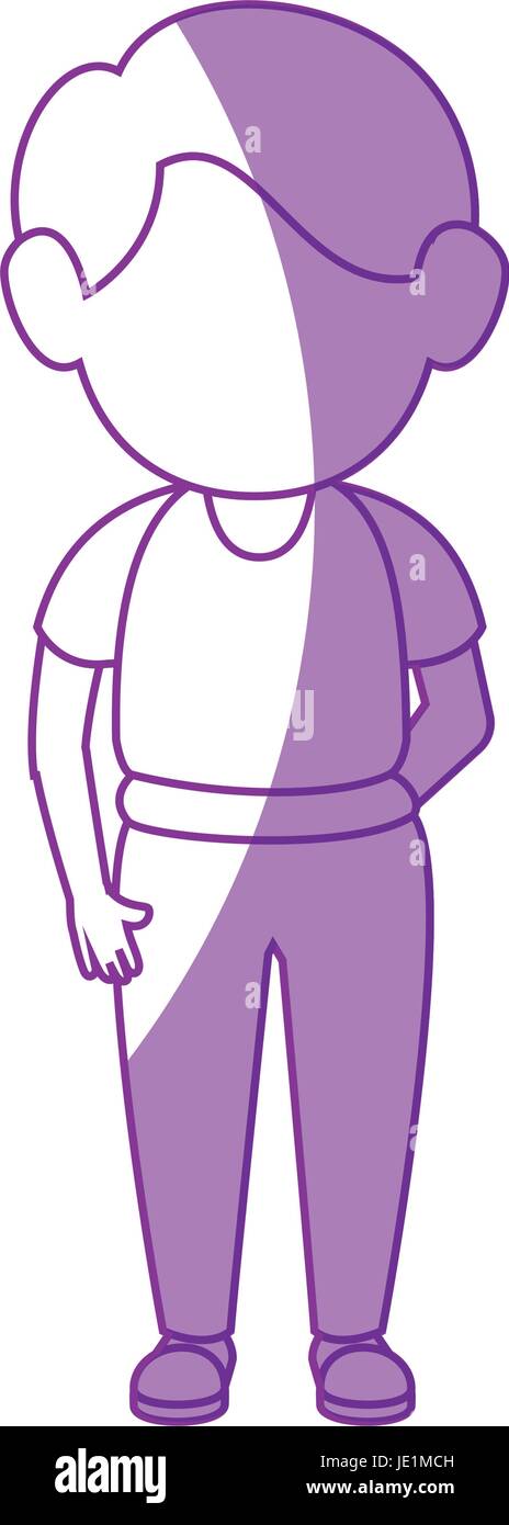 boy stand up icon vector illustration graphic design Stock Vector Image ...