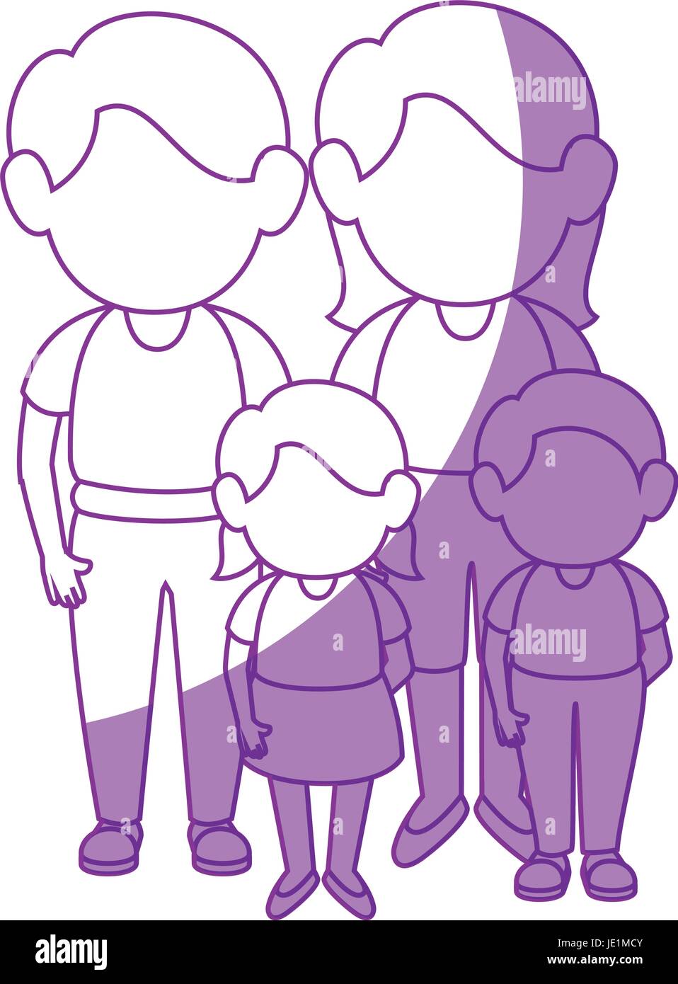 family stand up icon vector illustration graphic design Stock Vector ...