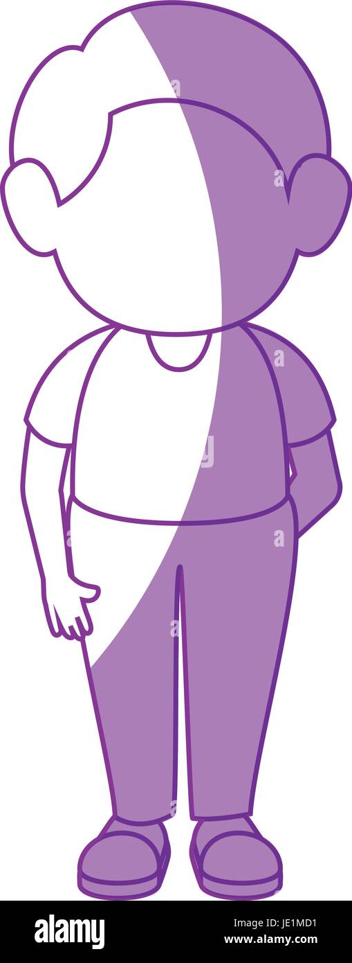 boy stand up icon vector illustration graphic design Stock Vector Image ...