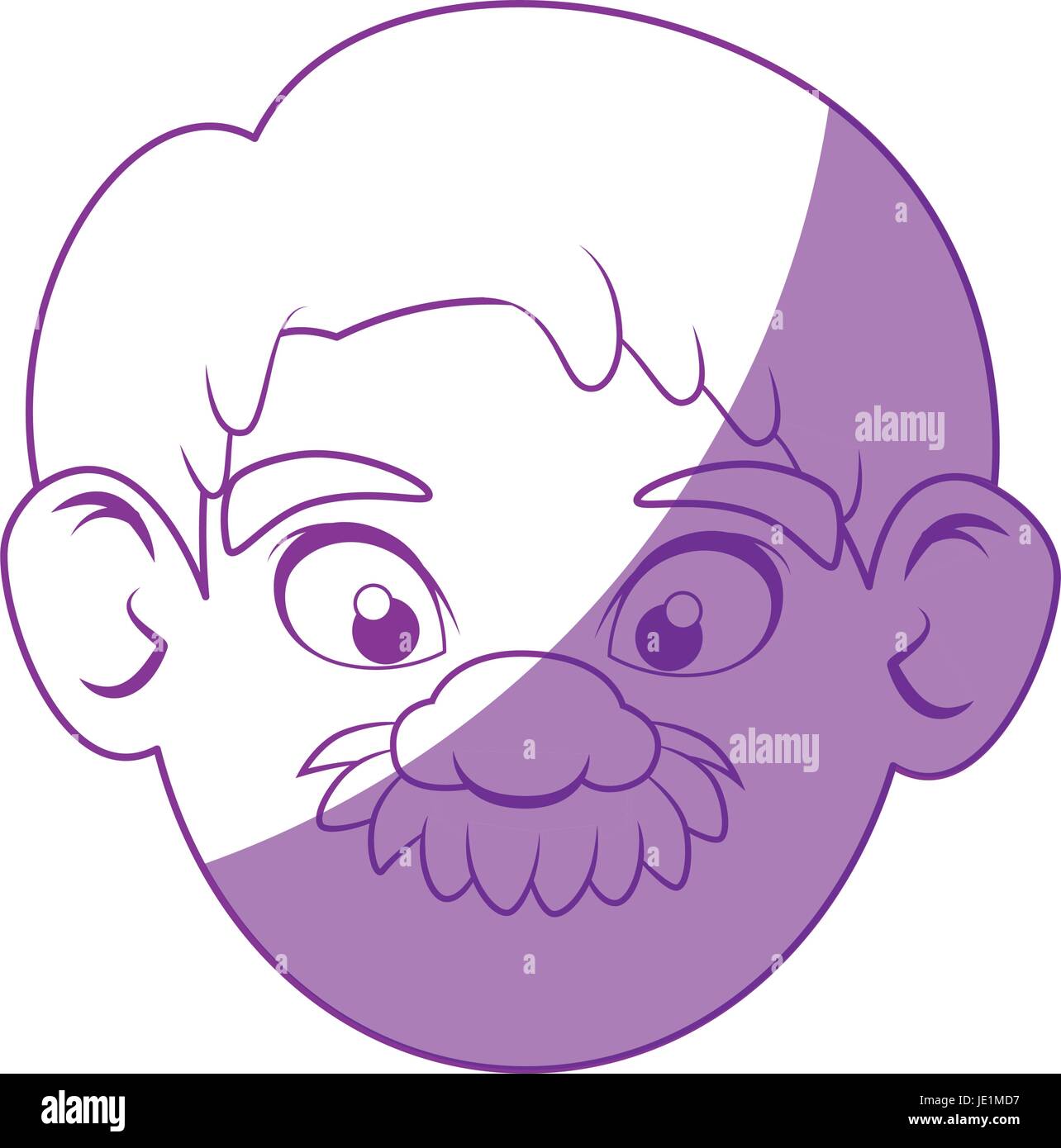 old man face icon vector illustration graphic design Stock Vector Image ...