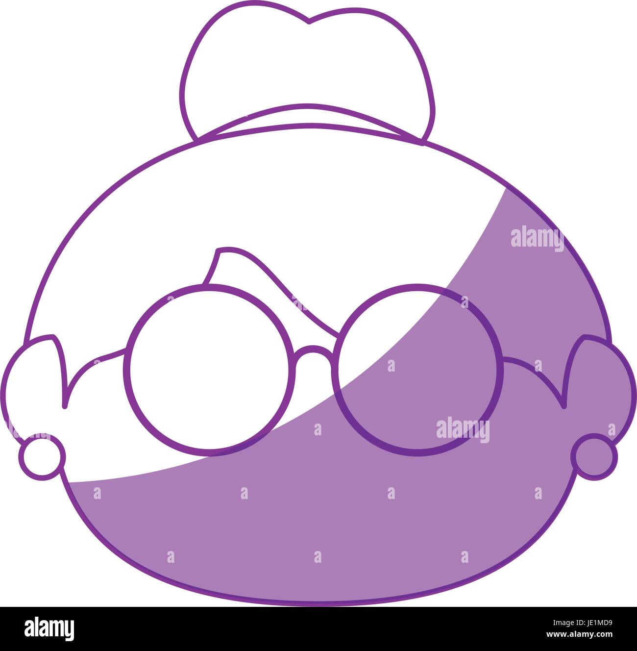 old women face icon vector illustration graphic design Stock Vector ...