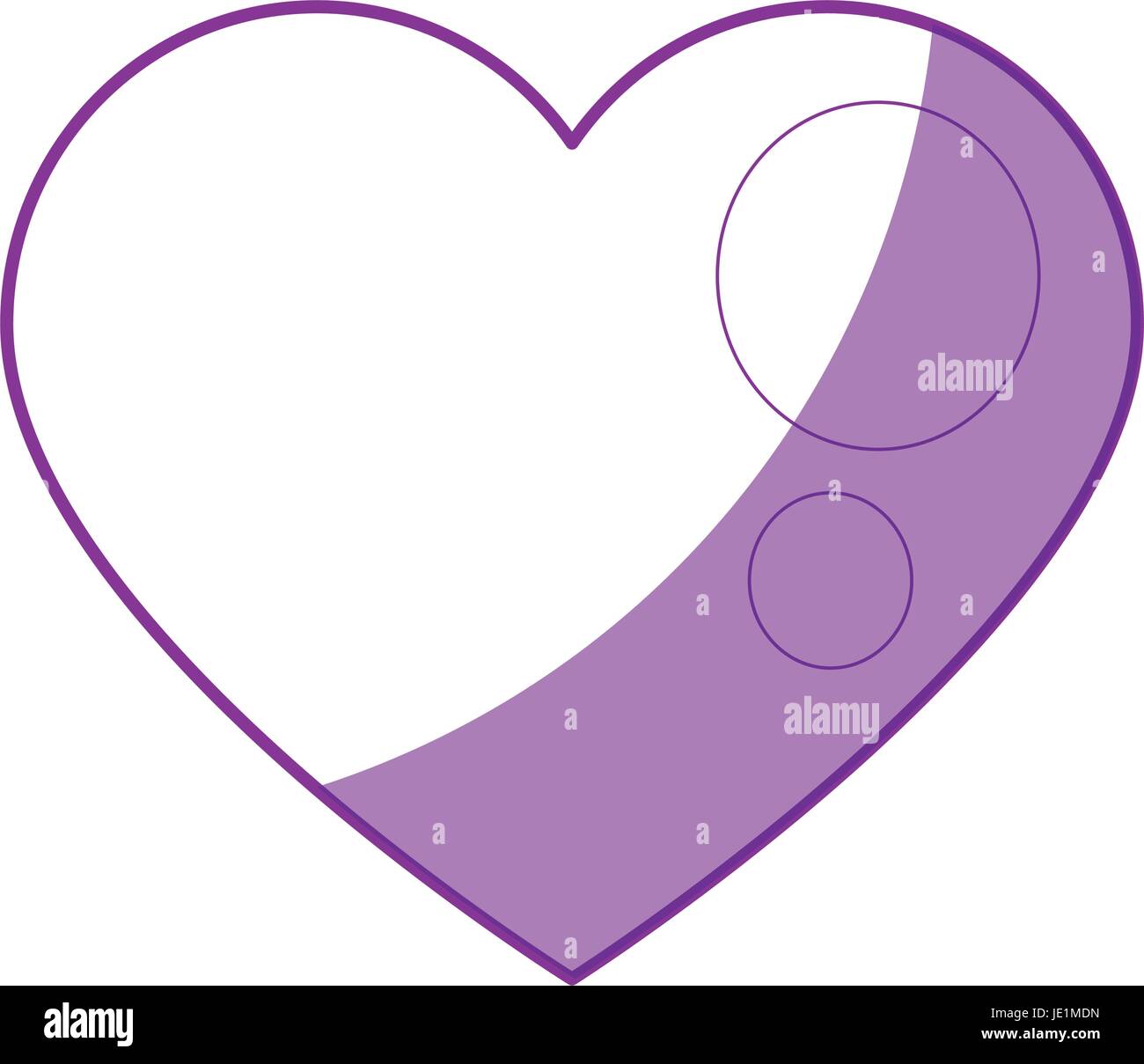 cute big heart icon vector illustration graphic design Stock Vector ...