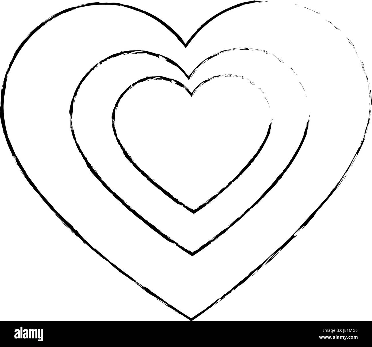 cute big heart icon vector illustration graphic design Stock Vector ...