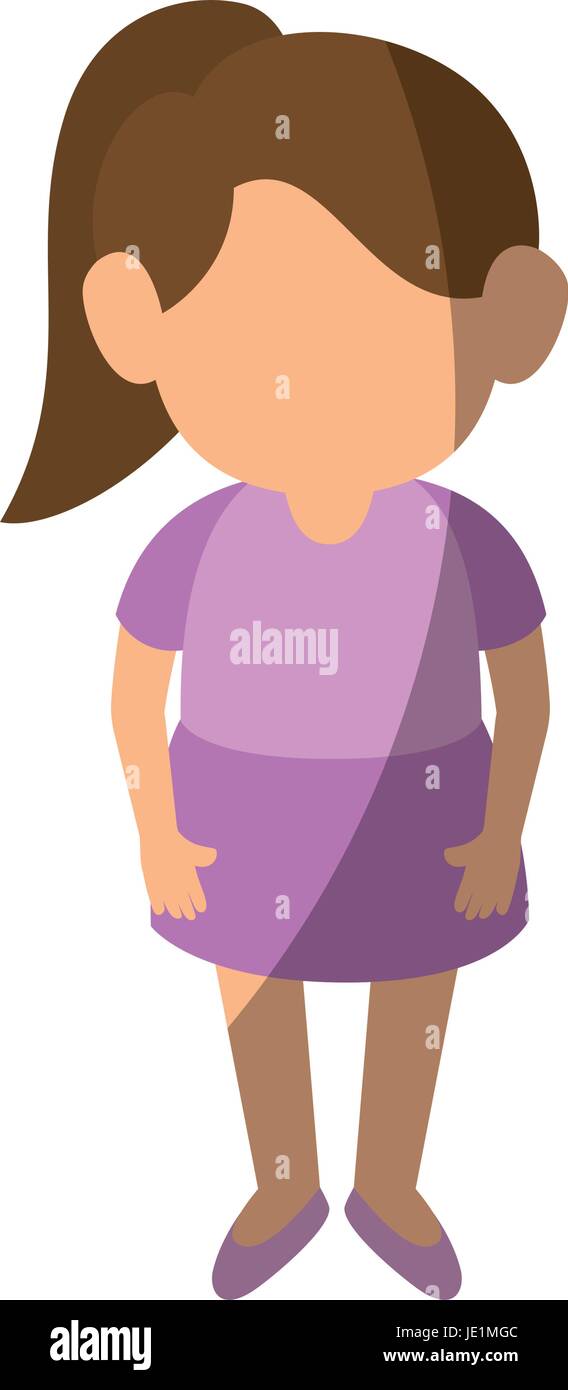 girl stand up icon vector illustration graphic design Stock Vector ...