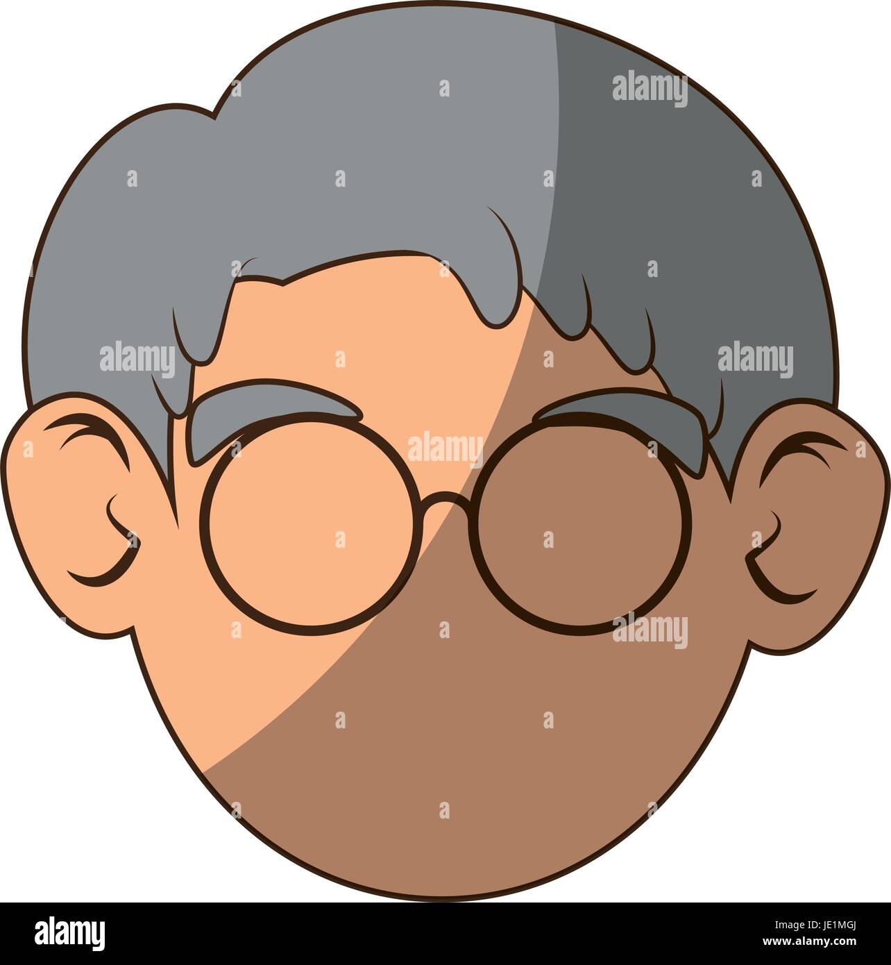 old man face icon vector illustration graphic design Stock Vector Image ...