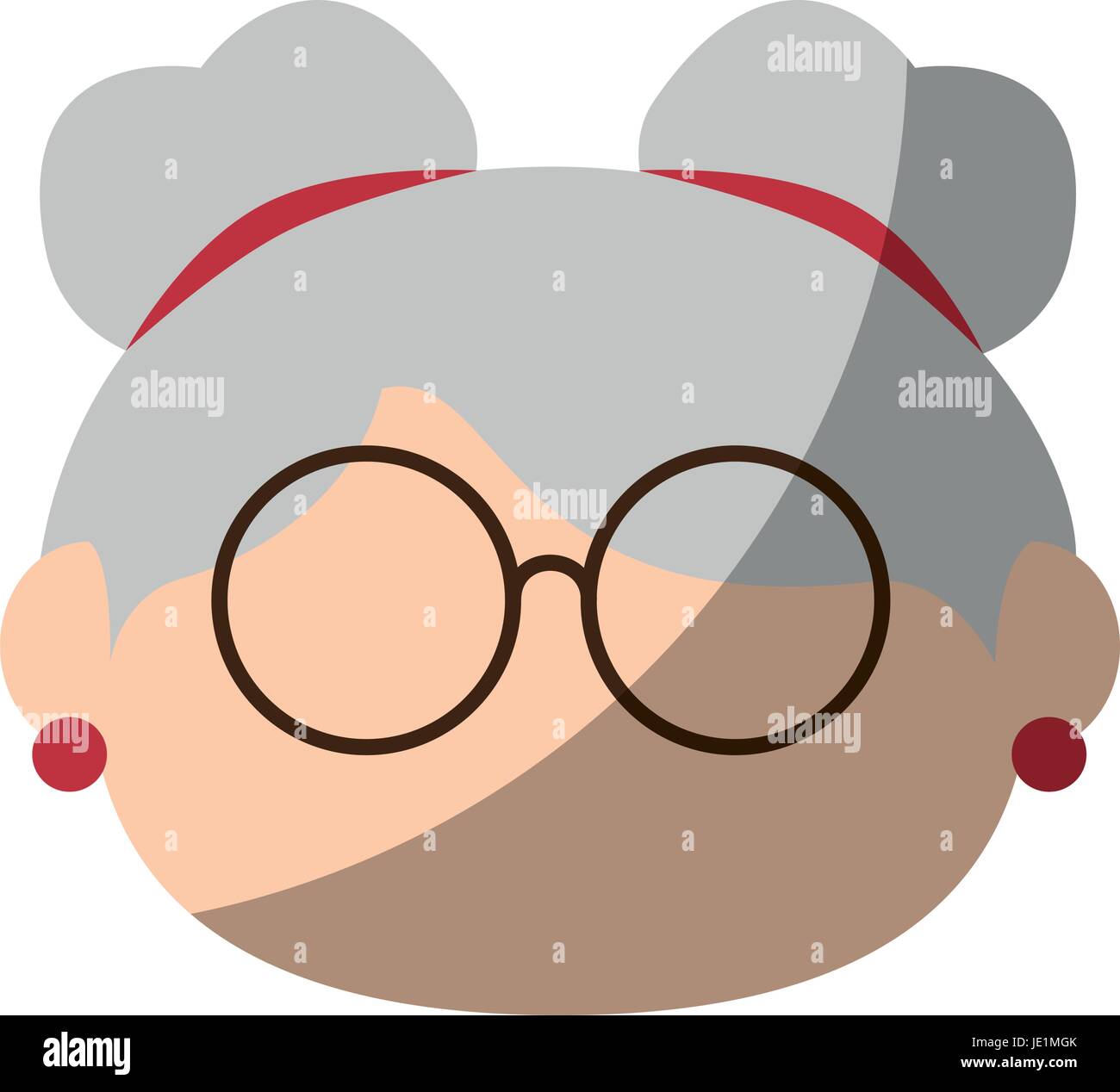 Older woman portrait studio Stock Vector Images - Alamy