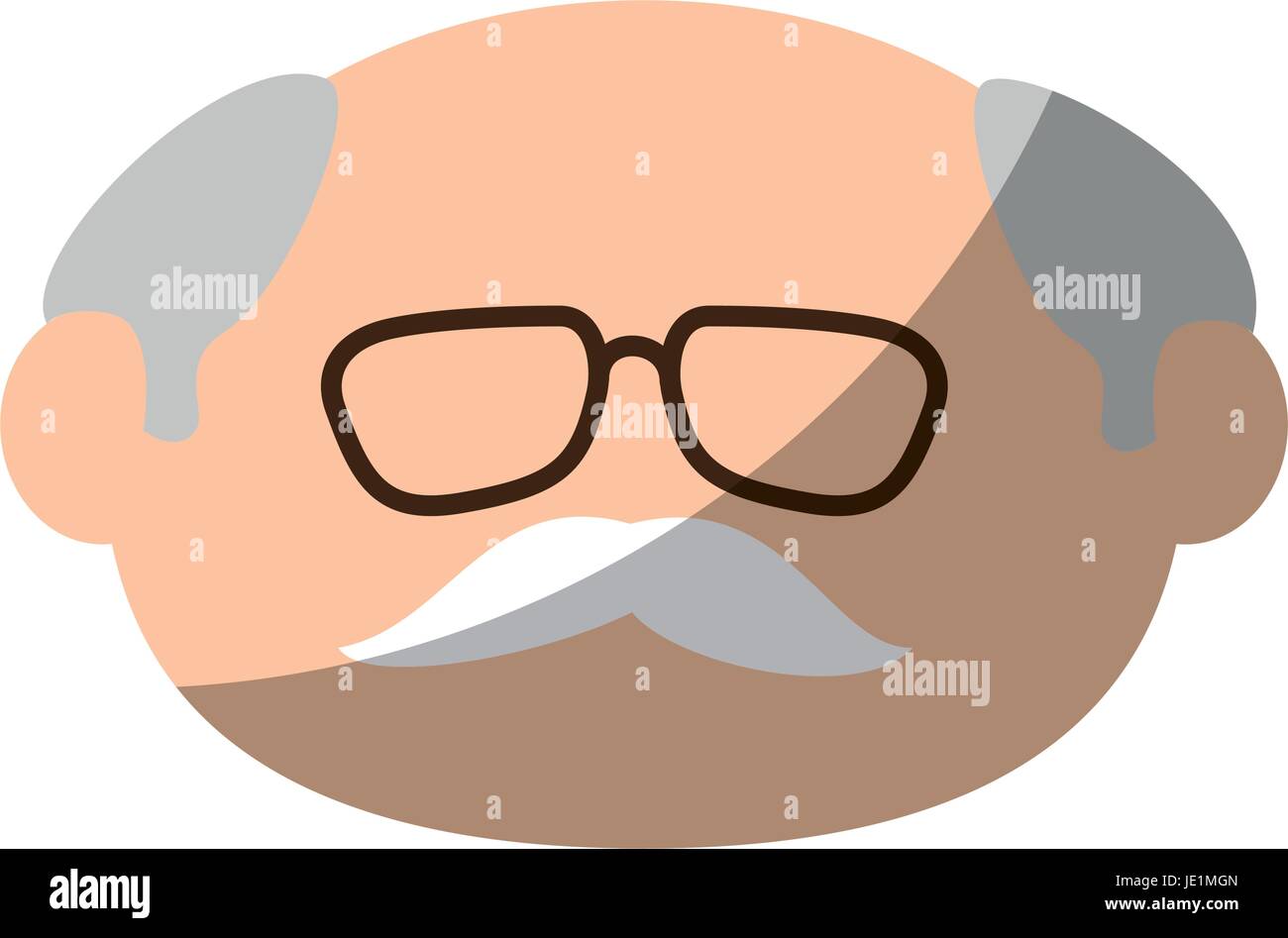 old man face icon vector illustration graphic design Stock Vector Image ...