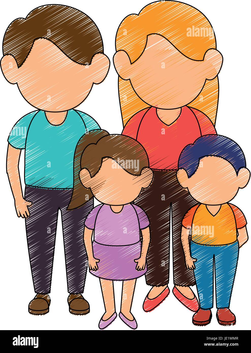 Man stand with daughter Stock Vector Images - Alamy