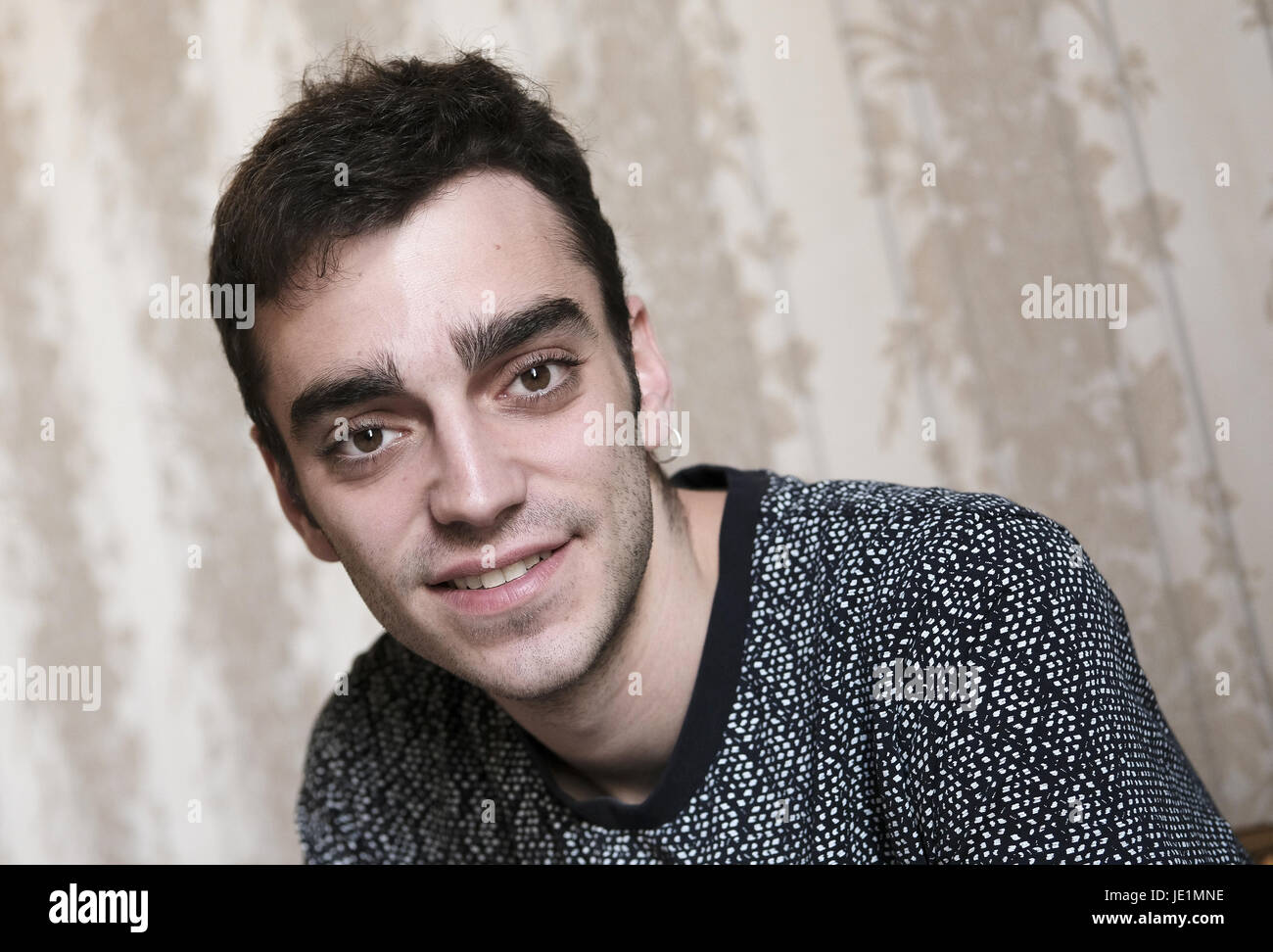 Nacho Sanchez poses during a photo session for 'Ivan And The Dogs' by ...