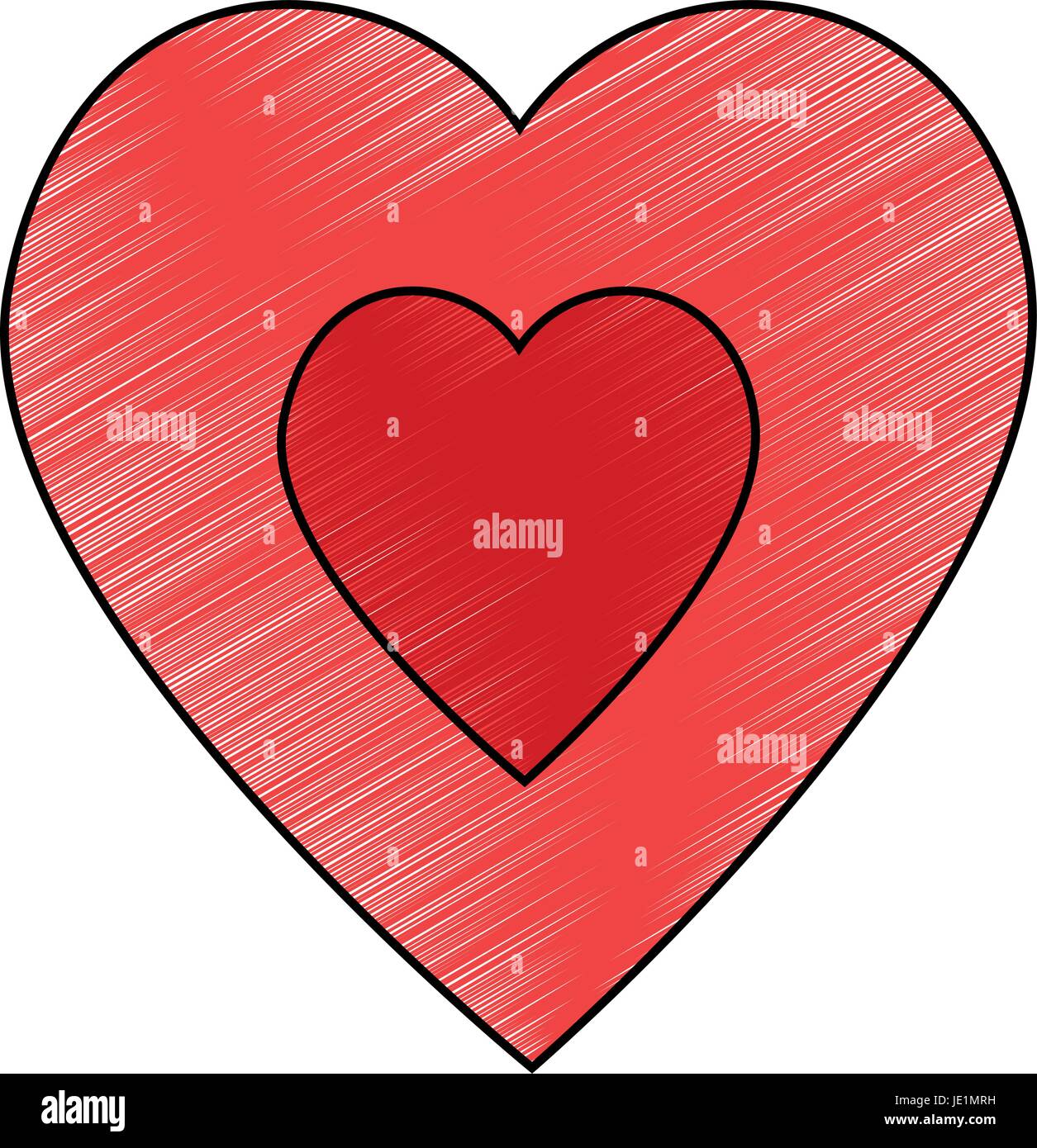 cute big heart icon vector illustration graphic design Stock Vector ...