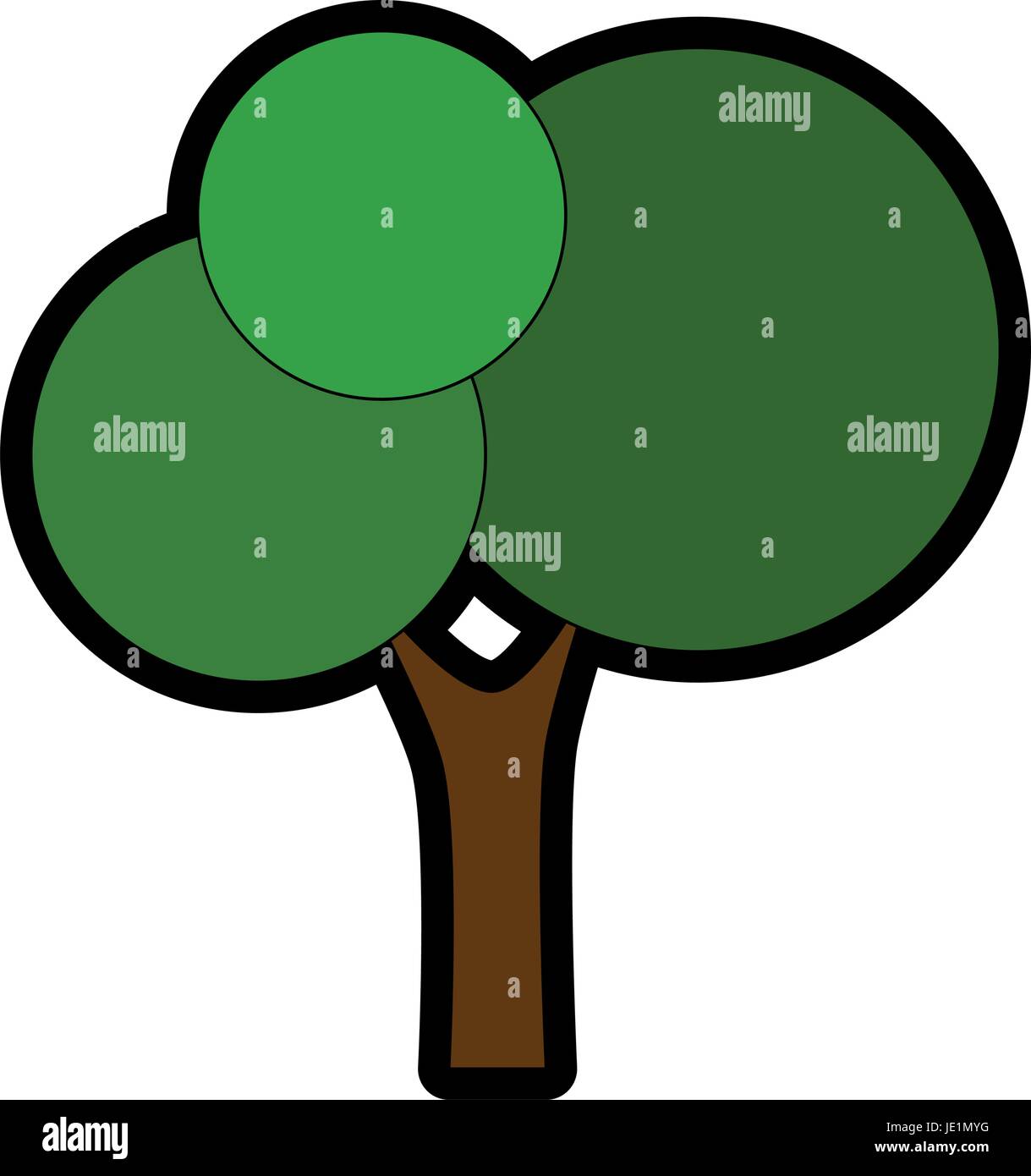 isolated cute tree Stock Vector Image & Art - Alamy