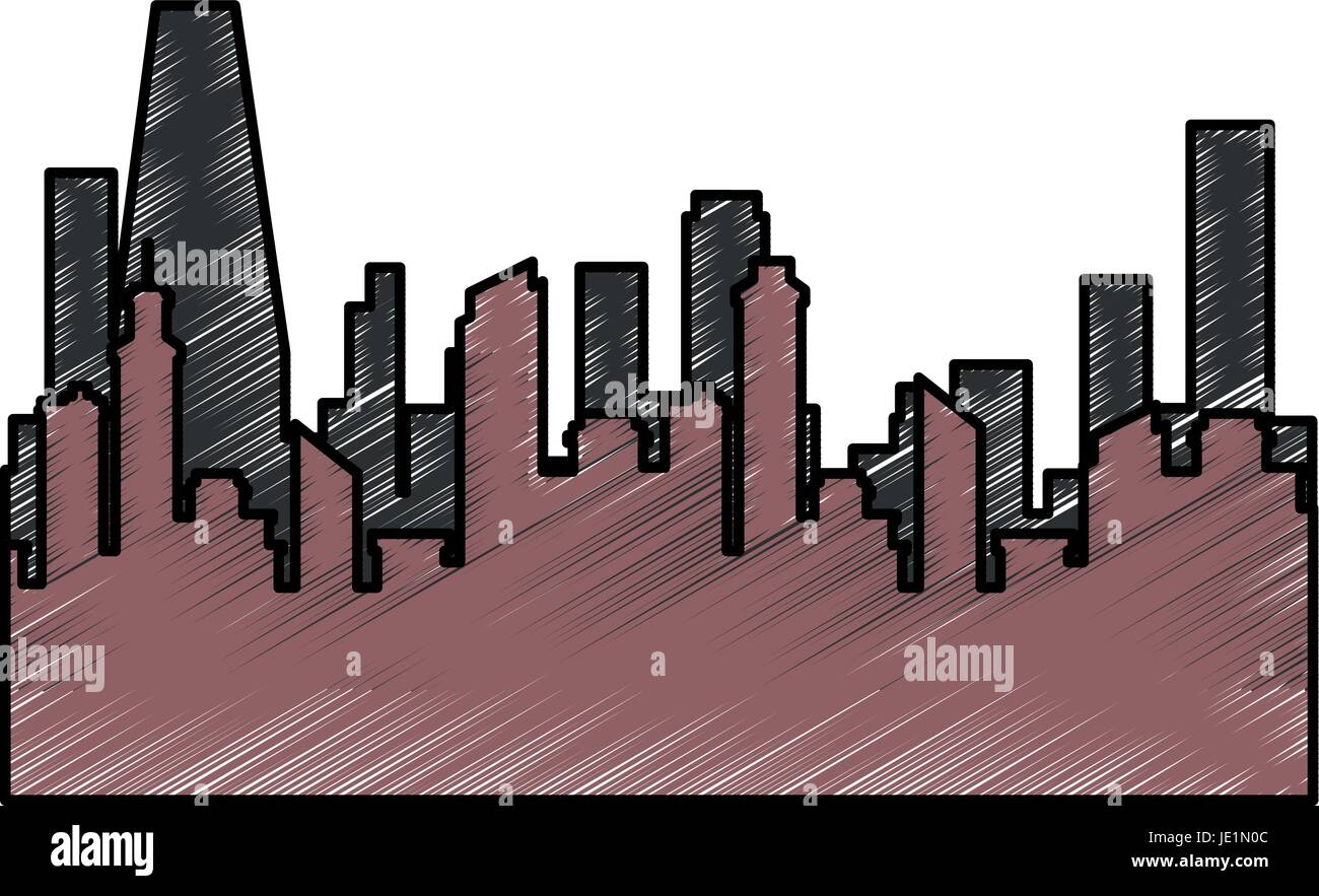 isolated city view Stock Vector Image & Art - Alamy
