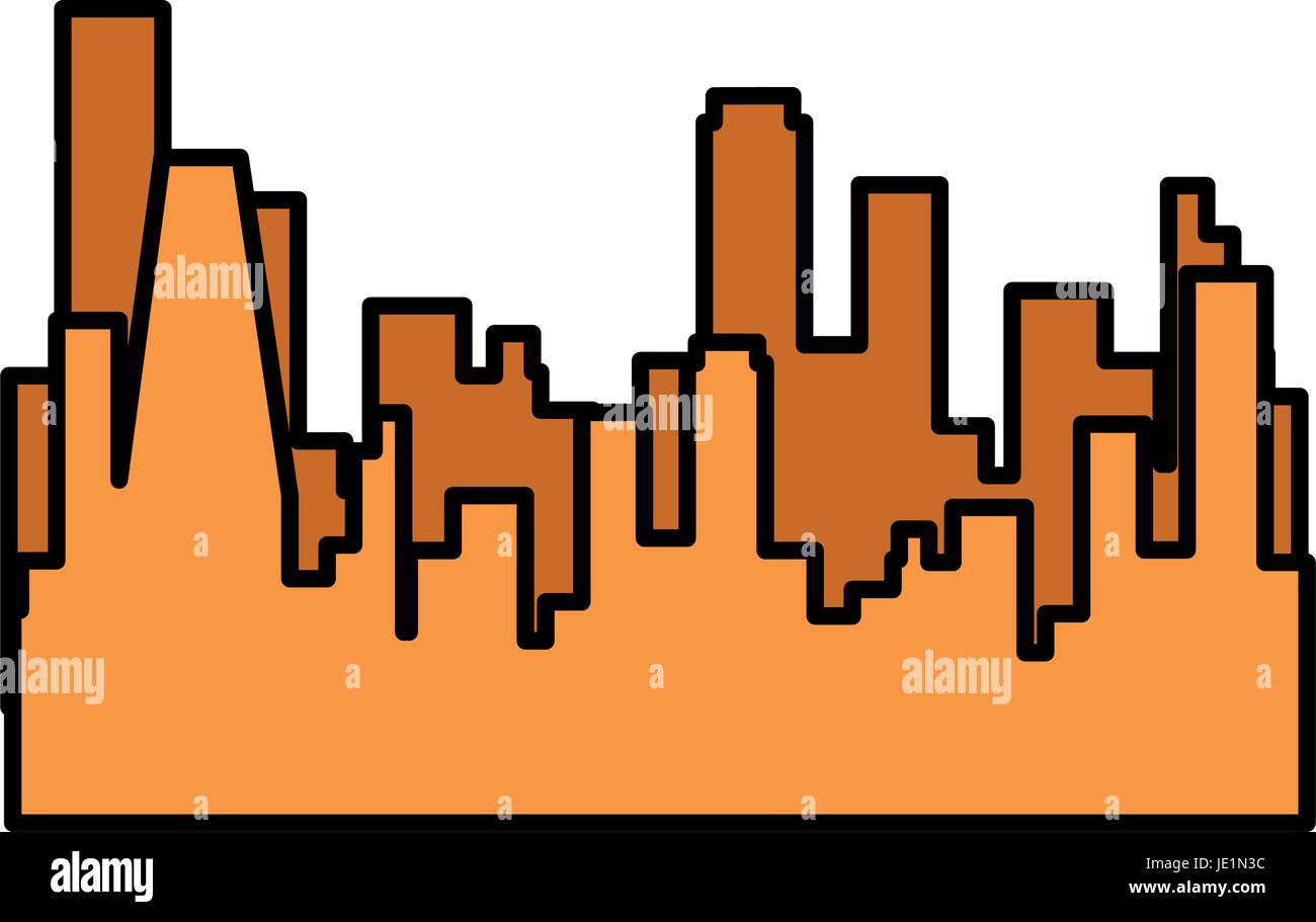 isolated city view Stock Vector Image & Art - Alamy