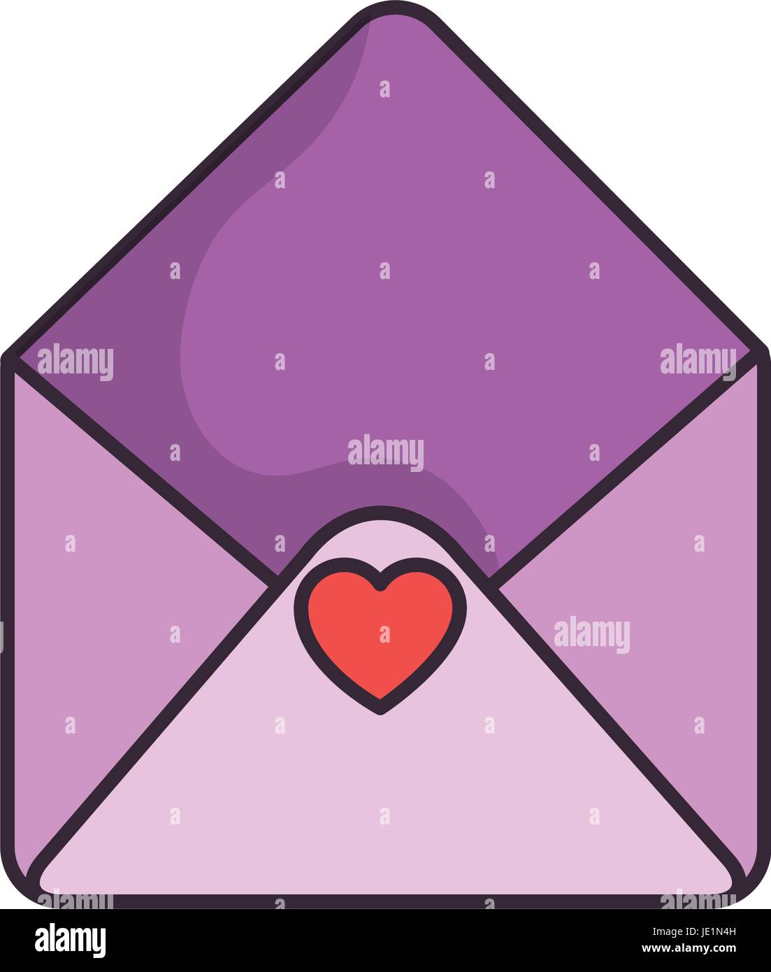 Purple envelope business communication Stock Vector Images - Alamy