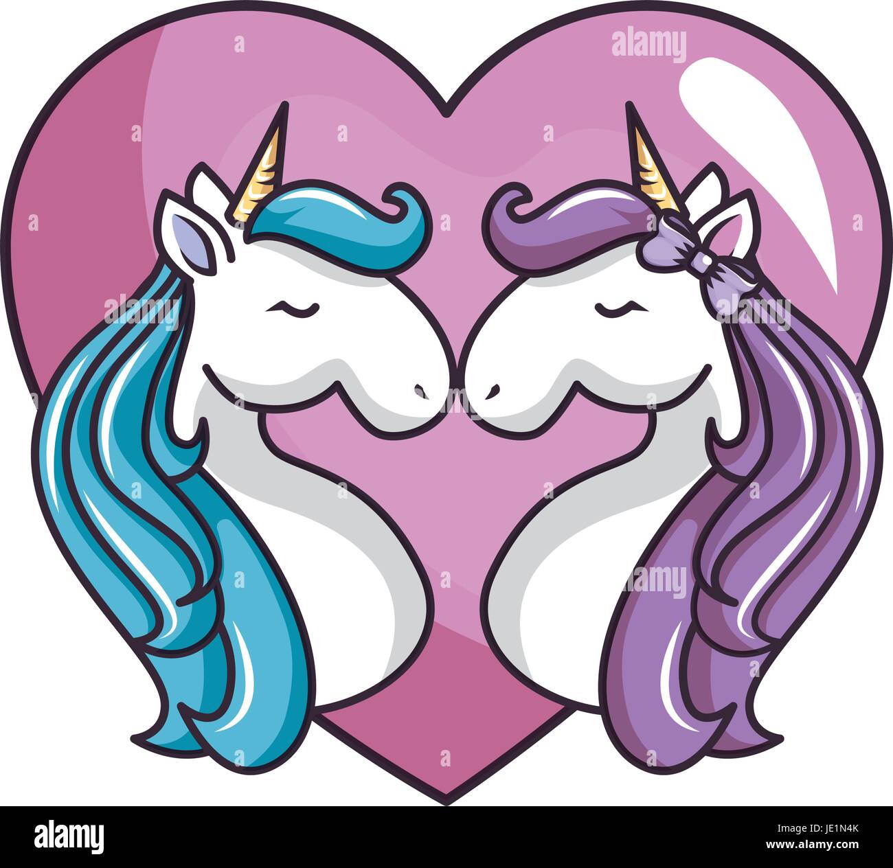 Two unicorns hi-res stock photography and images - Alamy