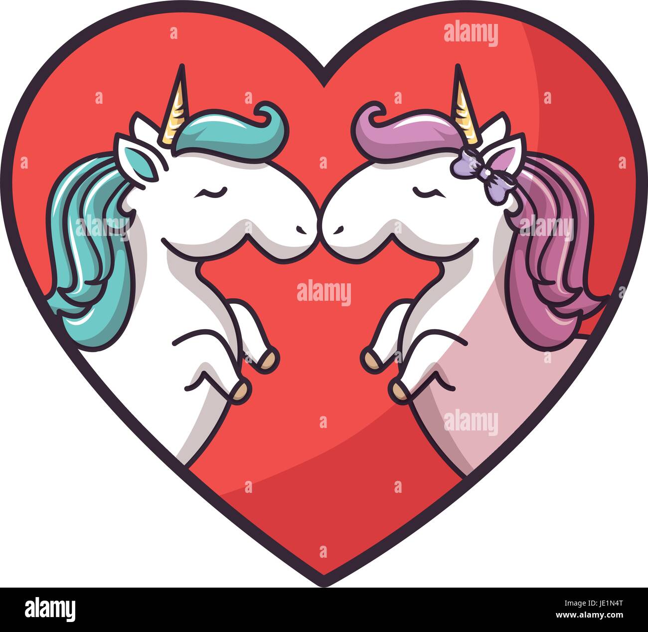 Two unicorns hi-res stock photography and images - Alamy