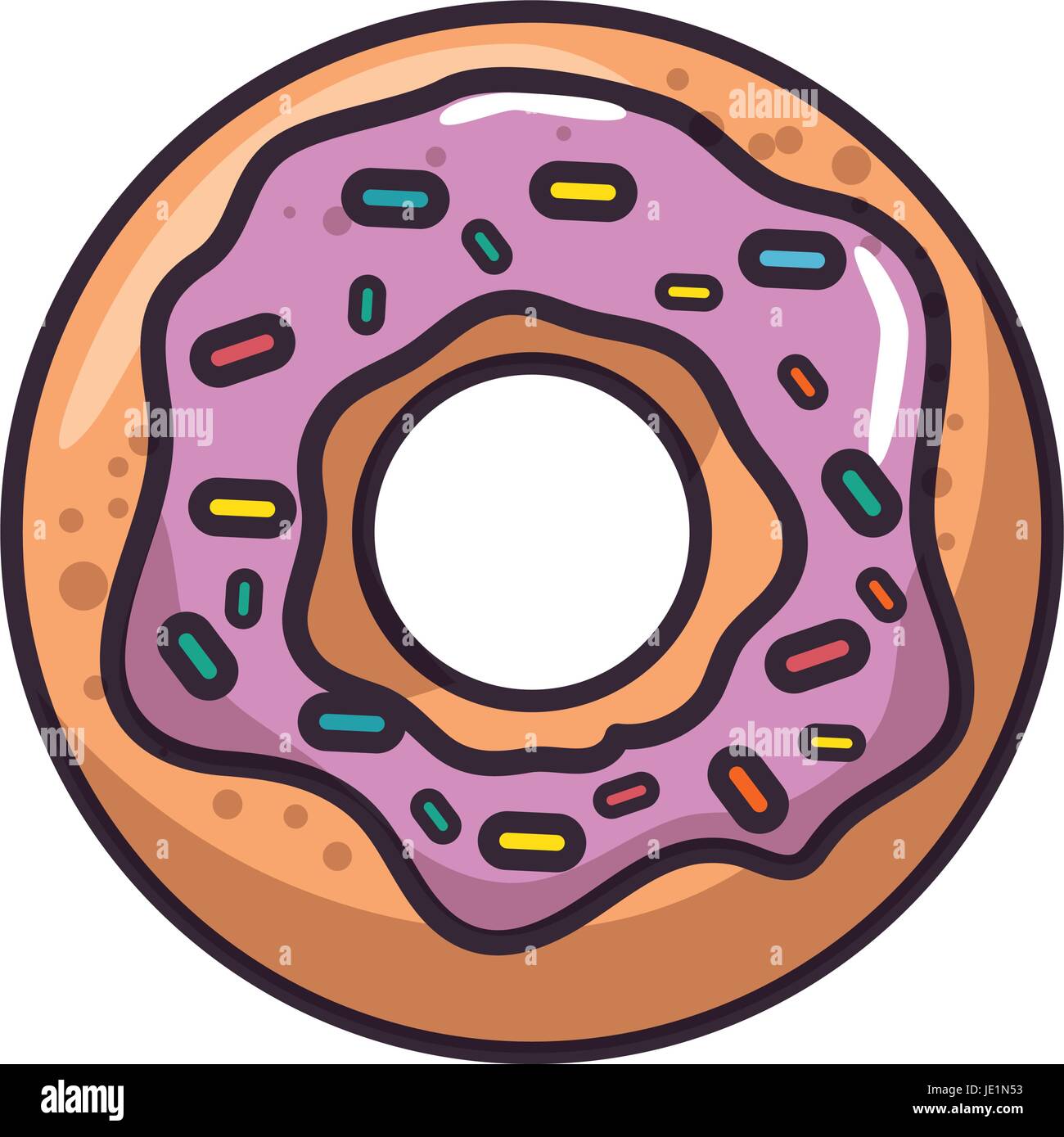isolated cute doughnut Stock Vector Image & Art - Alamy