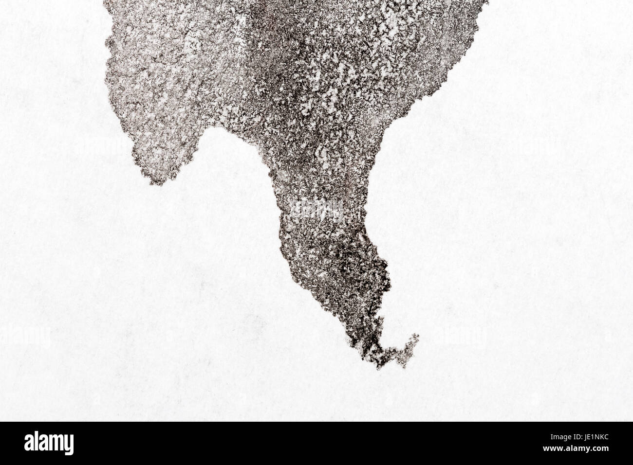 Abstract black hand painted watercolor texture. Abstract aquarelle ...