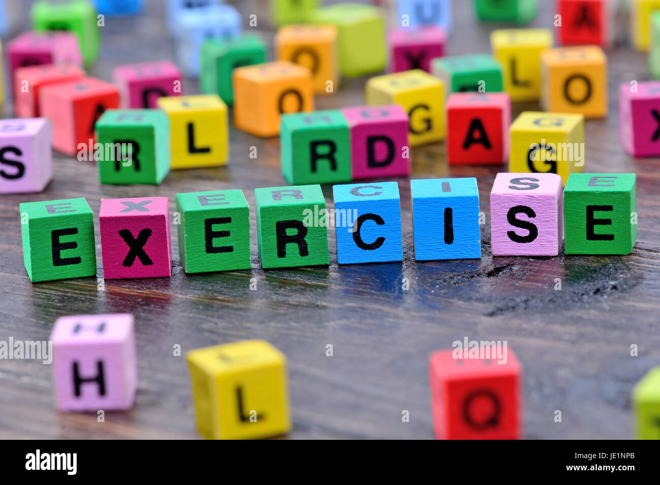 Exercise word hi-res stock photography and images - Alamy