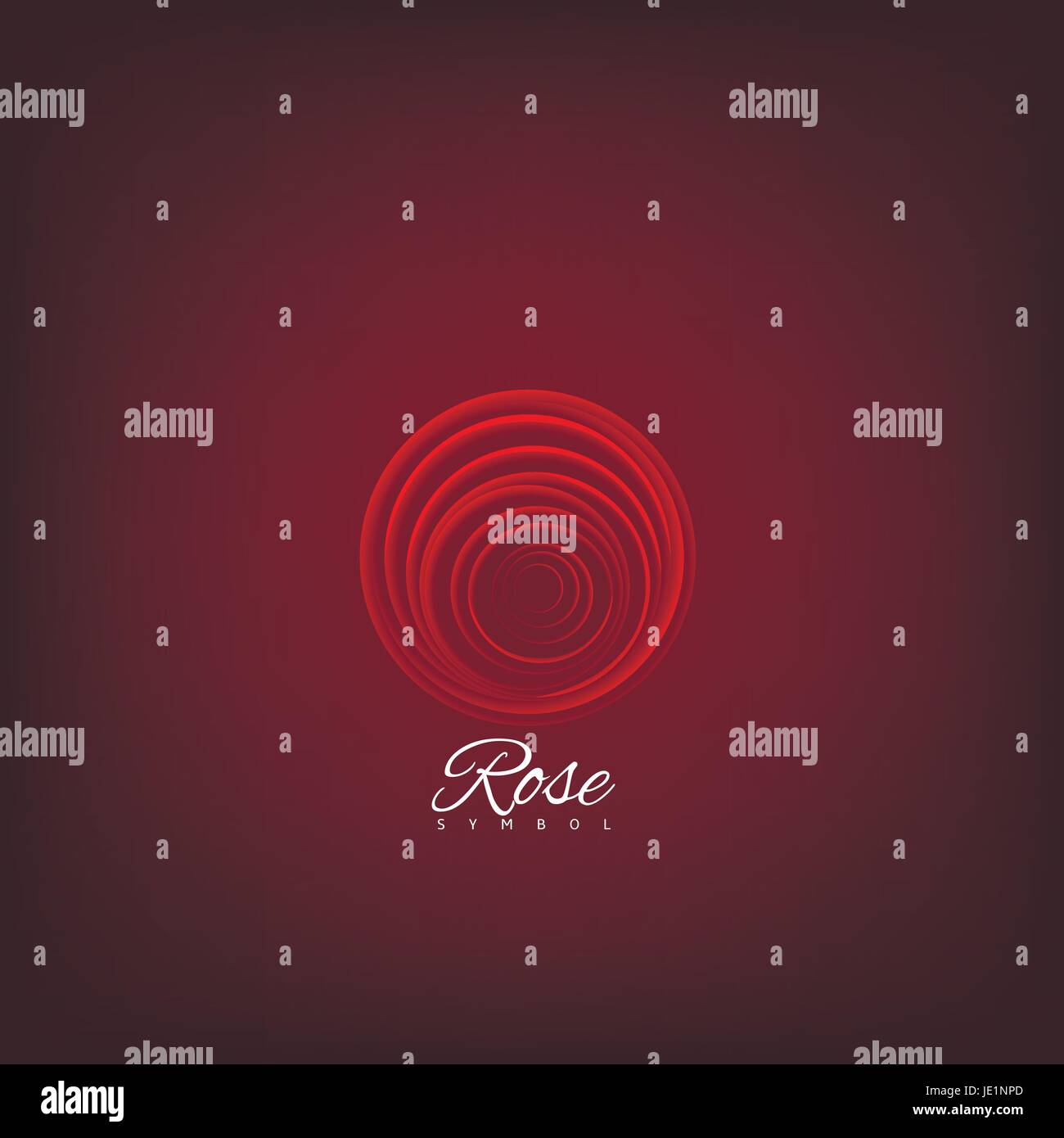 Red rose symbol Stock Vector Image & Art - Alamy