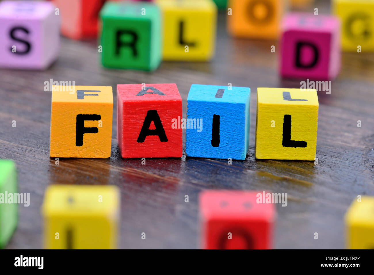 Fail word hi-res stock photography and images - Alamy